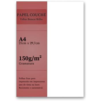 Papel A4 Couche Brilho 150g 250 Folhas 21x29,7cm Laser - Best - Papéis - Magazine Luiza
