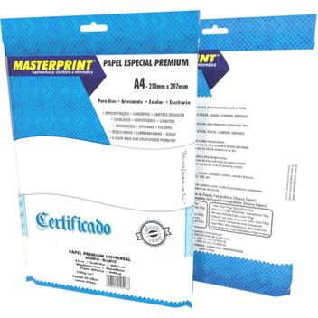Papel A4 Diplomata Branco Premium 180G - Pacote com 50 Folhas ...