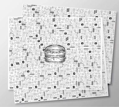 Papel Acoplado, Hambúrguer, Lanches 36x45cm Com 500 Unidades - Pluma ...