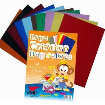 Papel Color Set Criativo A4 Dupla-face 8 cores 24 folhas - DiaaDia ...