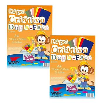 Papel Criativo Color Set Dupla Face A4 48 Folhas 8 Cores - VMP ...