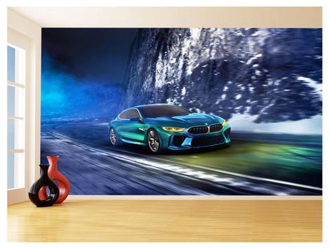 Papel De Parede 3D Carro Bmw M5 M4 Serie Sport 3,5M Car28 - Você Decora ...