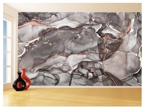 Papel De Parede 3D Estilo Marmore Tintas Cores 3,5M Mbr184 - Você ...
