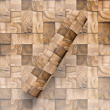 Papel de Parede Adesivo Estilo Madeira Clara Efeito Ripas - BAZAR DOS ...