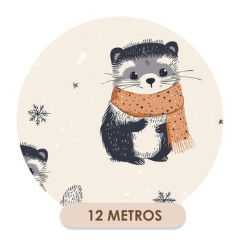 Papel de Parede Adesivo Inverno Gaxinim Fofo - Deliquadros - Papel de Parede - Magazine Luiza