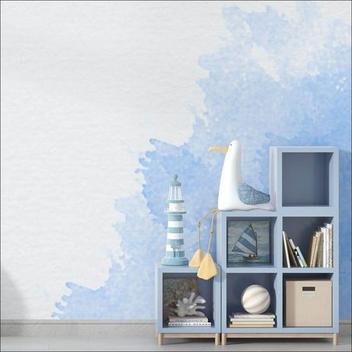 Papel De Parede Aquarela Azul - AloPapers - Papel de Parede - Magazine ...