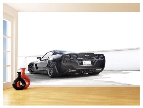 Papel De Parede Carro Corvette Chevrolet Chevy 3,5M Car62 - Você Decora ...
