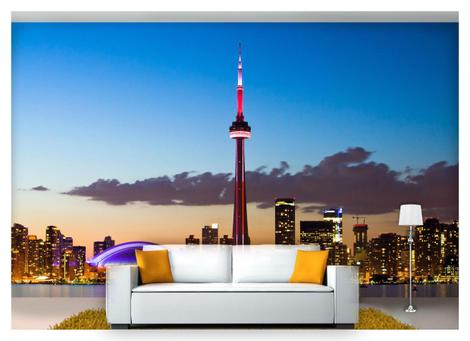 Papel De Parede Cidade Prédios Toronto 3D 6M² Ncd240 - Você Decora ...