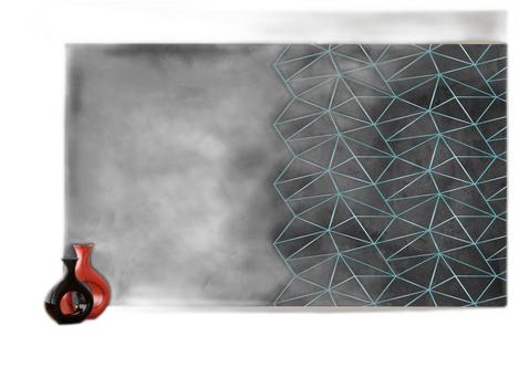 Papel De Parede Concreto Linhas Azul Turquesa 3,5M Kkt320 - Você Decora ...