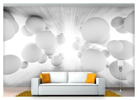 Papel De Parede Profundidade Bolas Arte Chão 3D At50 - Você Decora ...