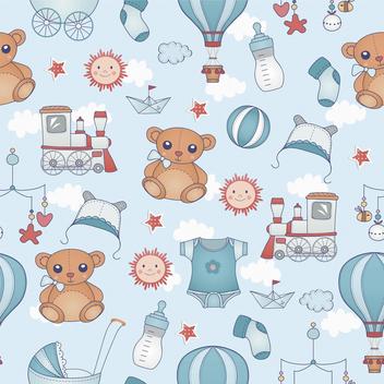 Papel De Parede Vinílico Neném Nuvem Azul Ursinho Quarto 12m ...