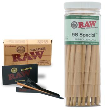 Papel em rolo RAW Cones 98 Special Classic, pacote com 100 - Papéis ...