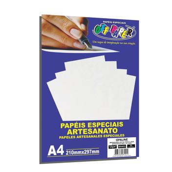 Papel Especial Opaline Branco 120G A4 C/ 50 Folhas OFF PAPER - Papéis ...