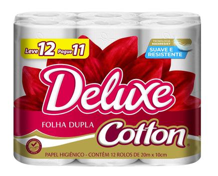 Papel Higiênico Deluxe Ultra Neutro Folha Dupla 20M 12 Rolos - Papel ...