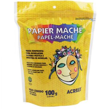 Papel Machê Acrilex 100G Atóxico - Papéis - Magazine Luiza