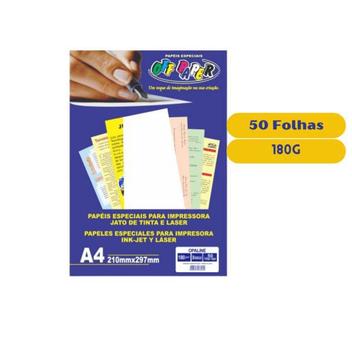 Papel Opaline 180G A4 Branco A4 PCT C/50 FLS - Off Paper - Papel ...