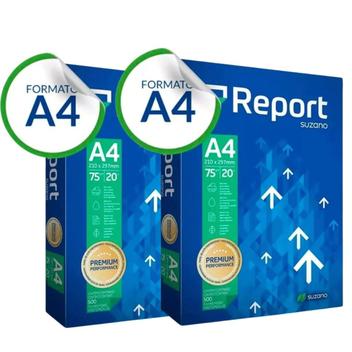 Papel Sulfite A4 75g Premium Report Suzano 1.000 Folhas - Papéis - Magazine Luiza