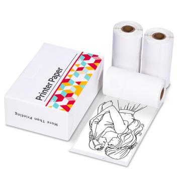 Papel Térmico Autoadesivo Ponek para Impressora de Bolso - 3 Rolos ...