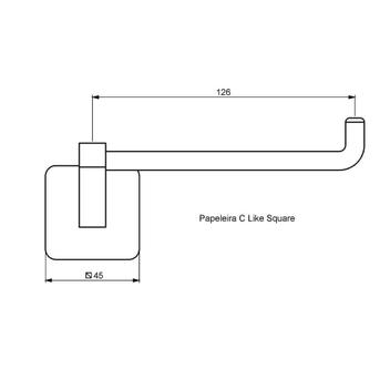 Papeleira Perflex Like Square 12131210 - Porta Papel Higiênico ...