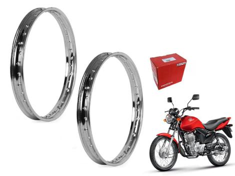 Par Aros De Roda Original Honda Cg Titan Fan 125 150 160 - Aro para ...