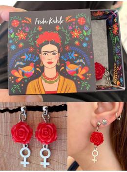 Par de Brincos Frida - Acompanha embalagem - Hippie Artesanatos ...