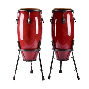 Par de congas com suporte pele animal sonata 10,5 11,5 verm - Conga ...