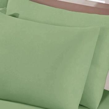 Par de Fronhas Lisa 50cm x 70cm VERDE - Benevides - Travesseiro Comum ...