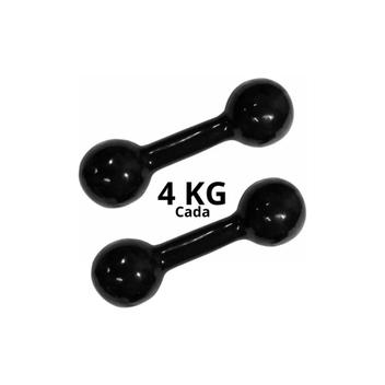 Par De Halteres Emborrachado 4 Kg Fitness Musculação - Exercise Sports ...