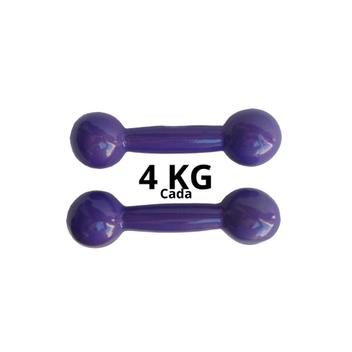 Par De Halteres Emborrachado 4 Kg Fitness Musculação - Exercise Sports ...