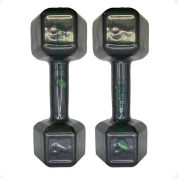 Par de Halteres Sextavado Revestido - 9 Kg - BOX INGÁ - Halteres ...