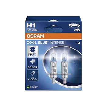 Par de lâmpadas Osram Cool Blue Intense H1 55W - 64150CBN - Xênon para ...