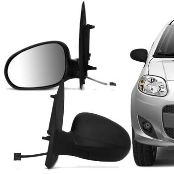 Par Espelho Retrovisor Fiat Grand Siena e Palio 2012 a 2017 Controle Elétrico - KIT ...