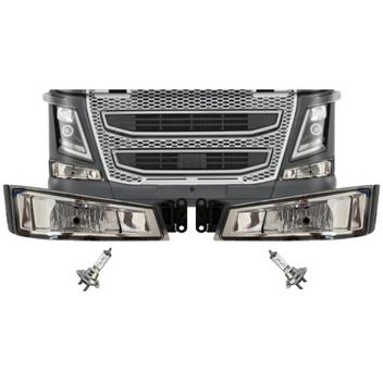 Par Farol Auxiliar Foco Simples Compatível Volvo FH16 - AUTOLUX - Farol ...