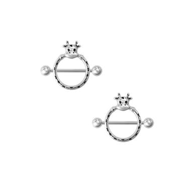 Par Piercing Mamilo Peito Titânio Cores Modelos - 3I - Piercing ...