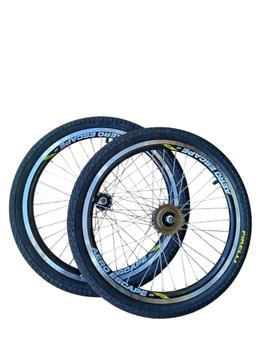 Par Rodas Aro 20 Aero Infantil Viper/Vzan Preto 36F Com Catraca +Pneus ...