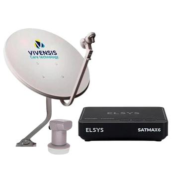 Parabólica Digital Satmax 6 Completo - Elsys - Receptor - Magazine Luiza