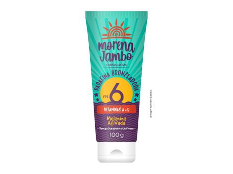 Parafina Bronzeadora Morena Jambo Melanina Ativada FPS6 100g Dermacream ...