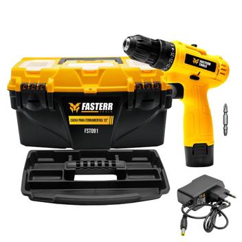 Parafusadeira Furadeira 3/8 12v com Caixa de ferramentas - Fasterr ...