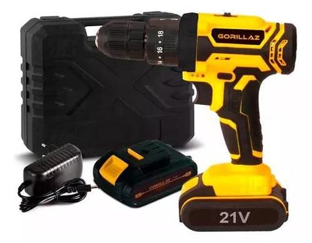 Parafusadeira Furadeira De Impacto 21v 3/8 2 Baterias Maleta - Go0 ...