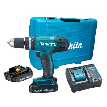 Parafusadeira Furadeira de Impacto à Bateria e 2 Baterias 18V DHP453Y001 Makita - Parafusadeira ...