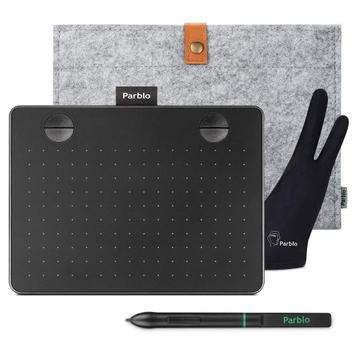 Parblo A640 Tablet de desenho 6 x4 polegadas guia de desenho gráfico ...