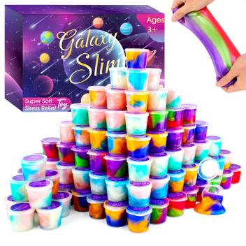 Party Favors Slime WUJYLY Galaxy com 75 Mini Slime Kit 75 ml - Slime ...