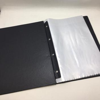 Pasta Catálogo Grande Preta ACP com 50 ou 100 Sacos Plásticos Para ...
