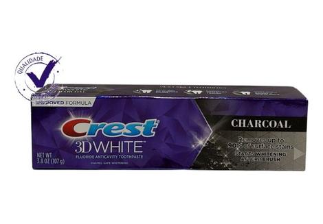 Pasta Crest 3d White Charcoal 107 g Top - Pastas - Magazine Luiza