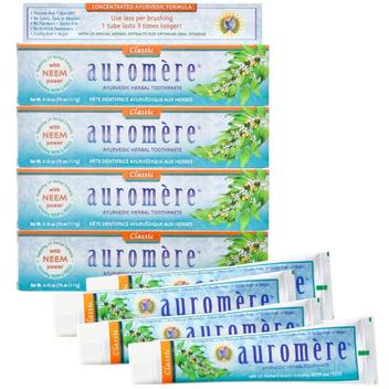 Pasta de Dente Auromere Classic Licorice Vegana - 125ml (4 Unidades ...