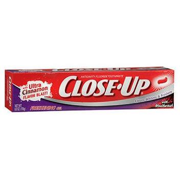 Pasta de Dente Close-Up - Gel Anticavidade com Flúor, Canela - 6oz (4 ...