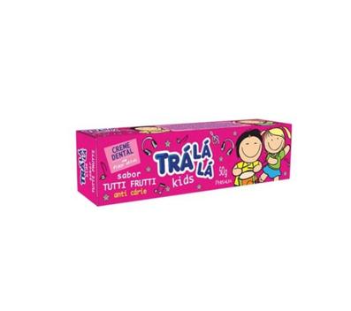Pasta de Dente Trá Lá Lá Aventura Tutti Frutti com Flúor 50g - Creme e ...