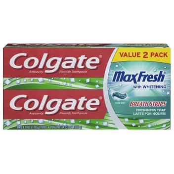 Pasta de Dentes Colgate Max Fresh Whitening - 2 Unidades de 175ml ...