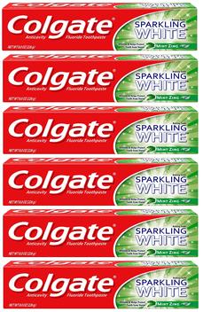 Pasta de Dentes Colgate Sparkling White Whitening - 240ml (Pack c/ 6 ...