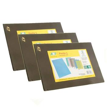 Pasta L Ofício Acp Preta 23X33Cm 10U Kit 3 - Pastas - Magazine Luiza